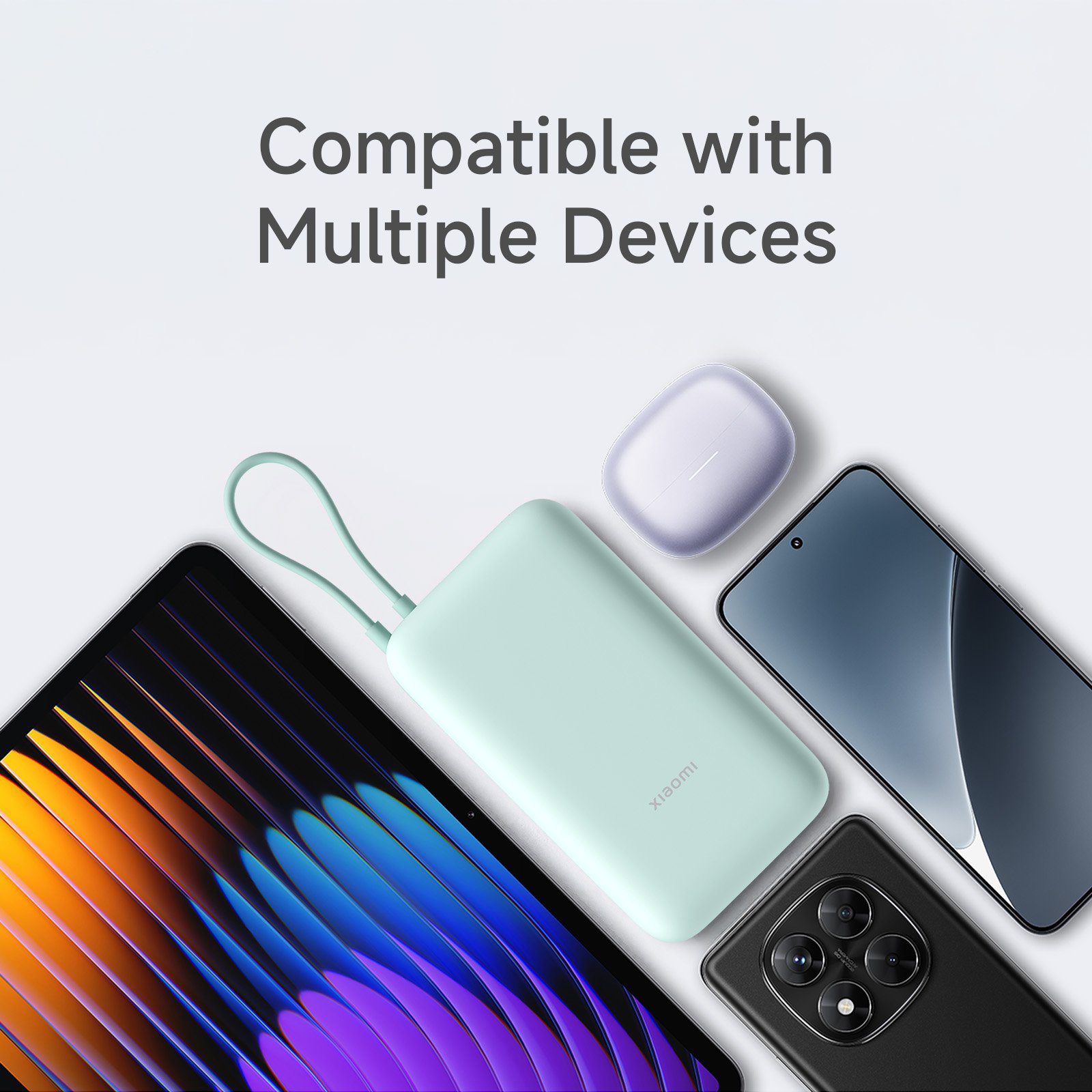 Xiaomi Compact Power Bank with Built-in-Cable 20000 mAh | Xiaomi India ...