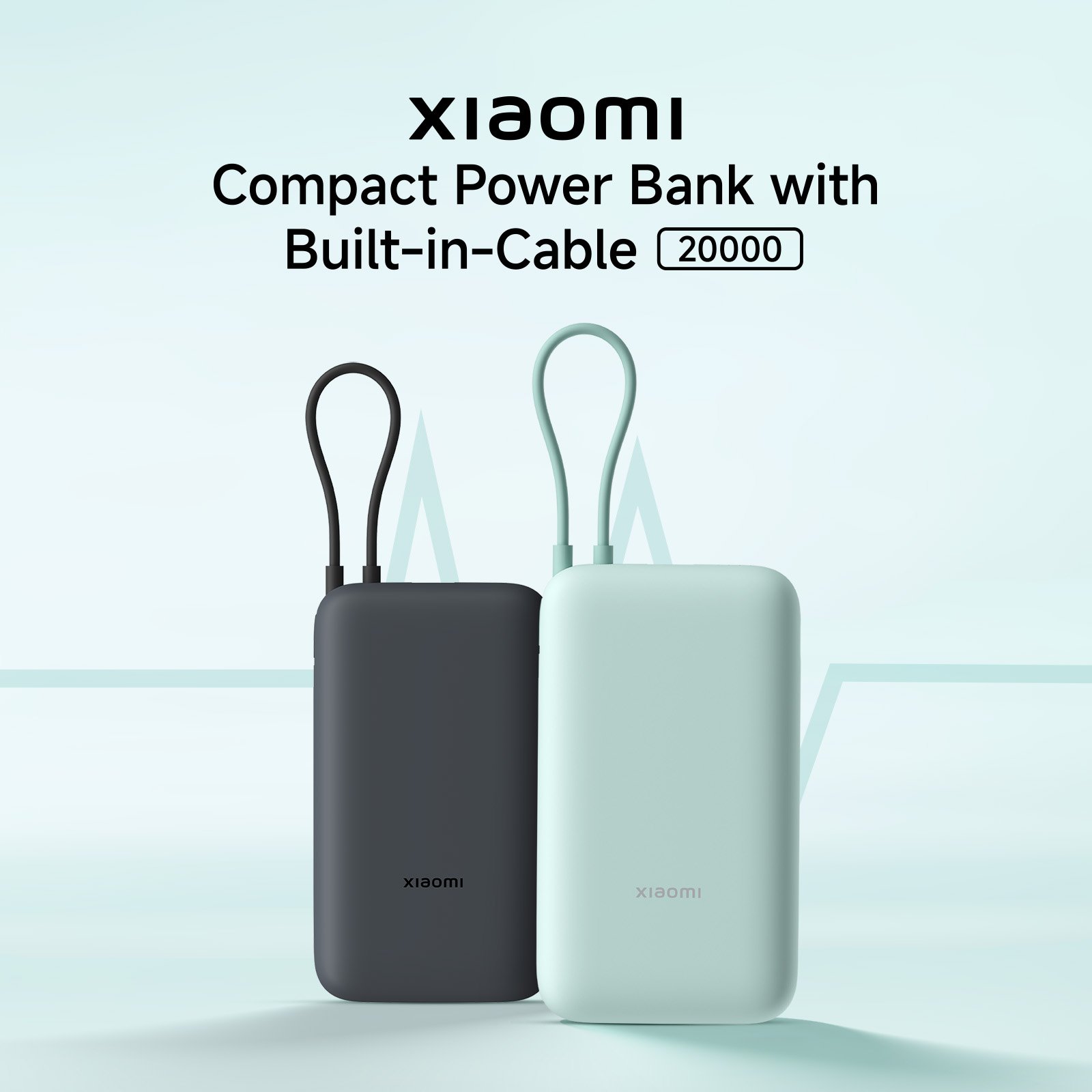 Xiaomi Compact Power Bank with Built-in-Cable 20000 mAh | Xiaomi India ...